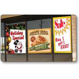 Static Cling or Removable Adhesive Backed